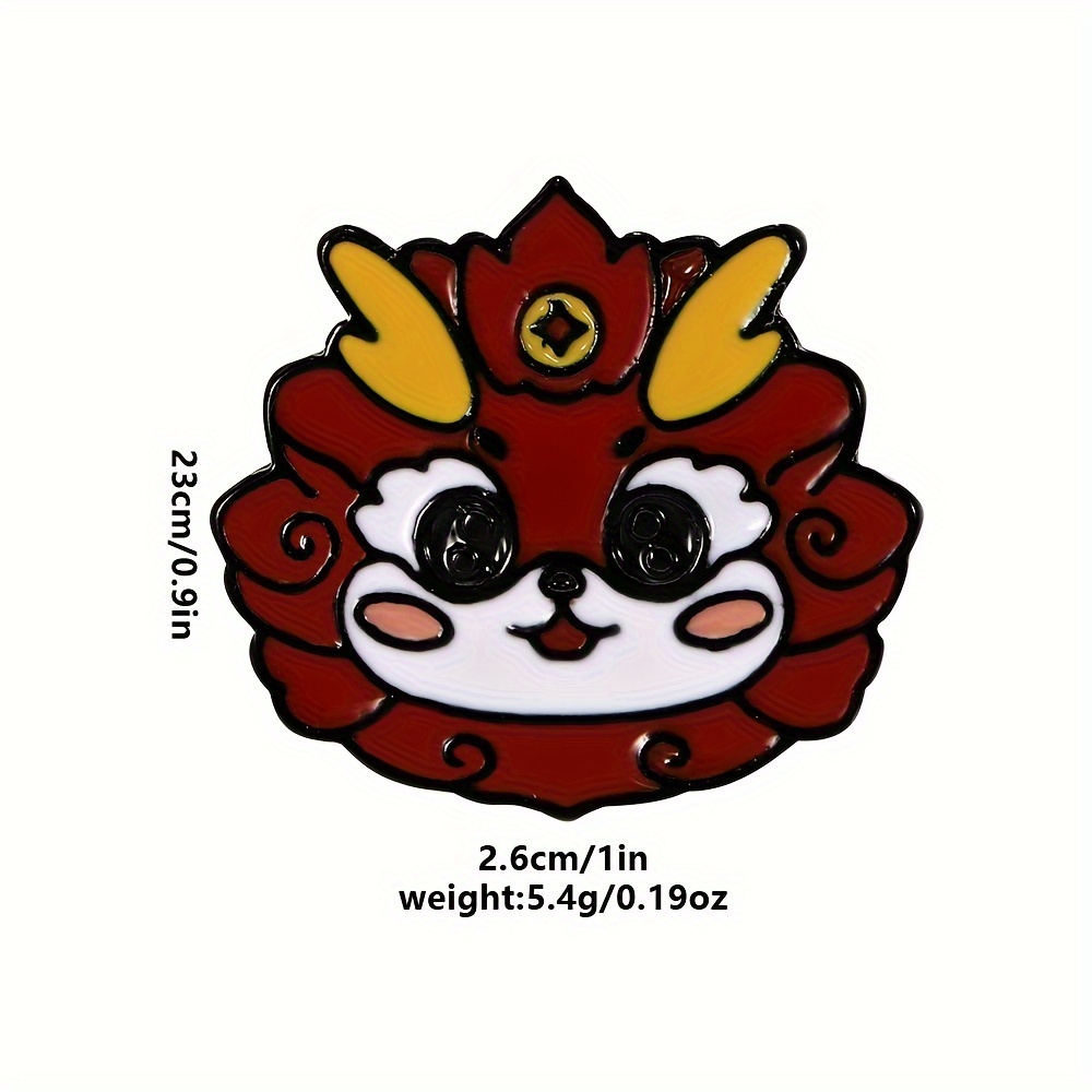 Fashion New New Year Dragon Badge Brooch Cute Simple Brooch - Temu ...