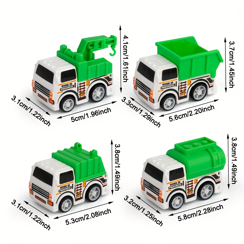 Mini Pull Back Car Car Toy Excavator Truck Tractor - Temu Australia