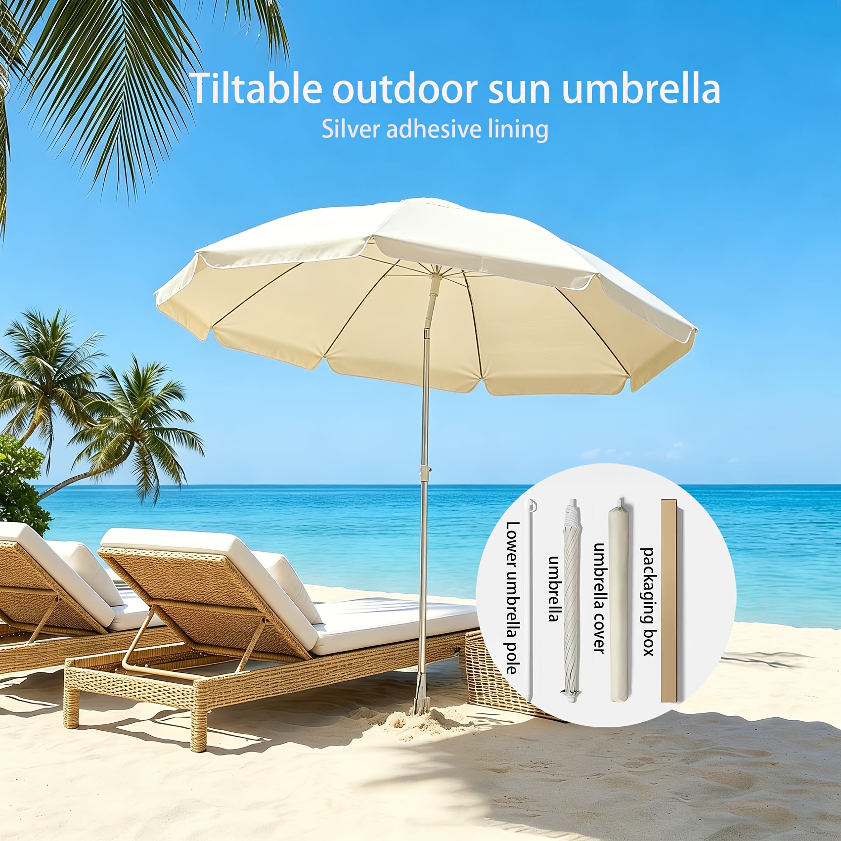 parasol - gratuit sous 90 jours - Temu