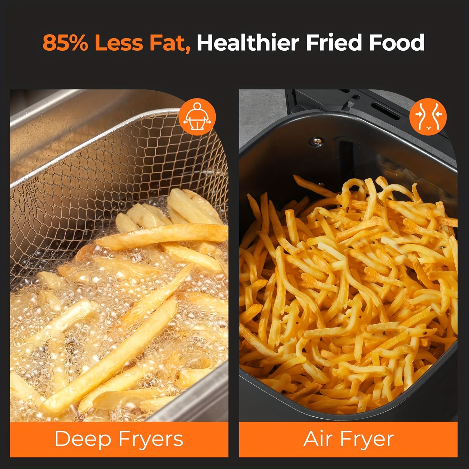 9qt Oil-free Air Fryer Oven, Reducing 80% Fat, Can Enjoy Crispy And ...