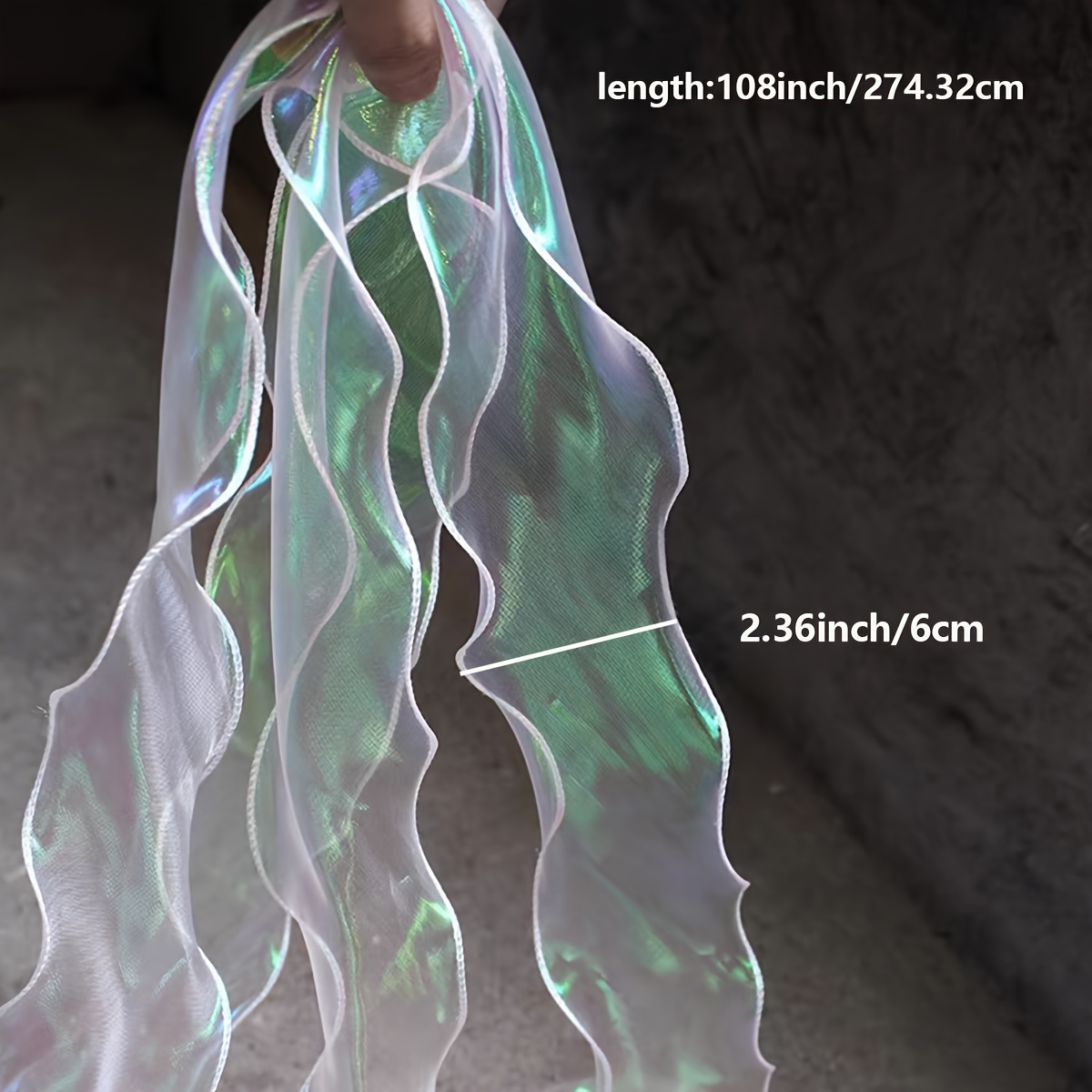 3 Yards Wide Mermaid Water Wave Ruffles Symphony Fish Tail - Temu