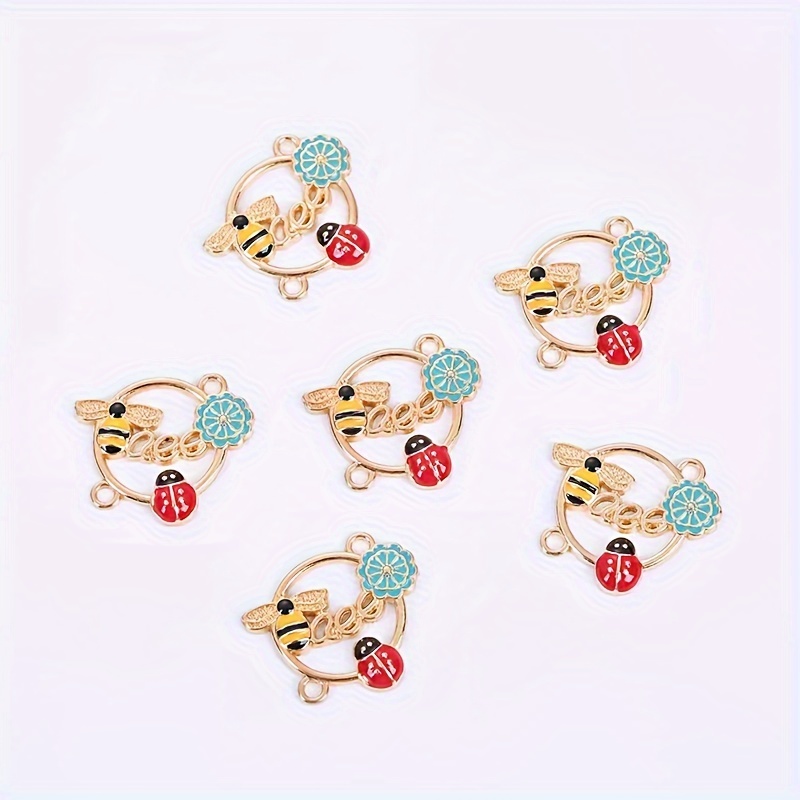 Small Bee Ladybug Disc Double Hanging Pendant - Temu Australia