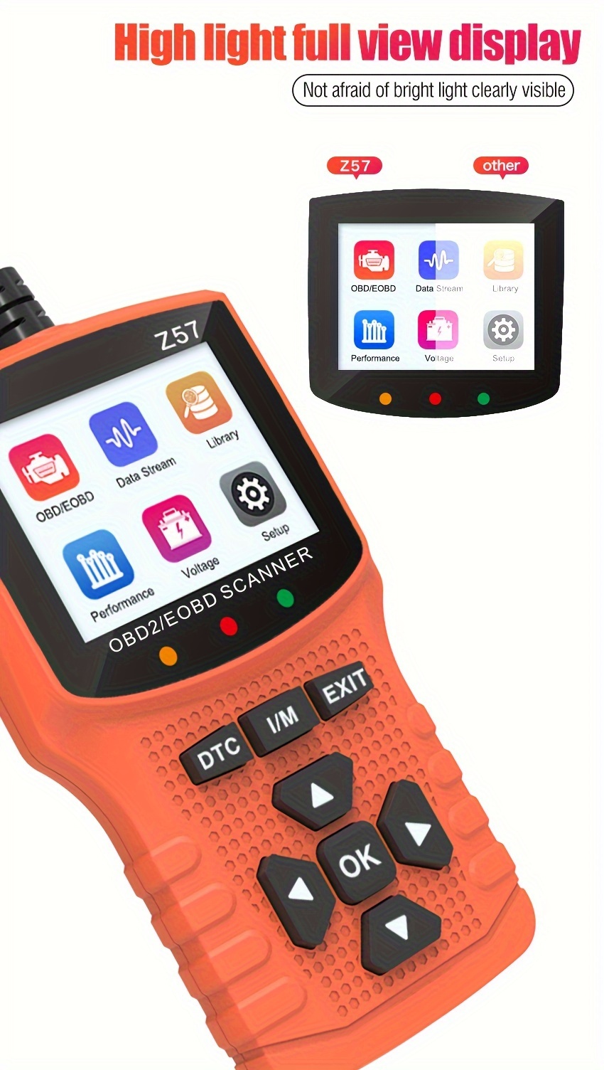 "user-friendly" Z57 Obd2 Scanner - Complete Car Diagnostic Tool With ...