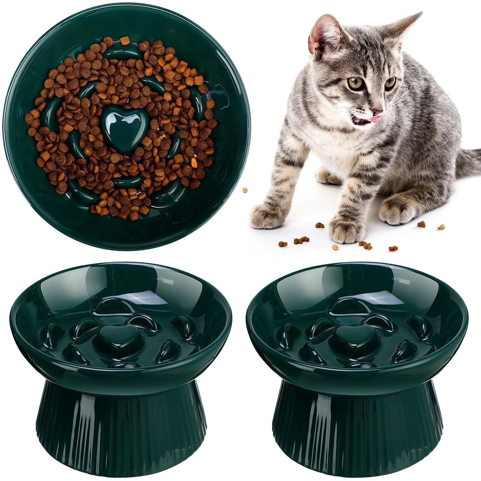 ceramic cat food bowls sold on Temu United States