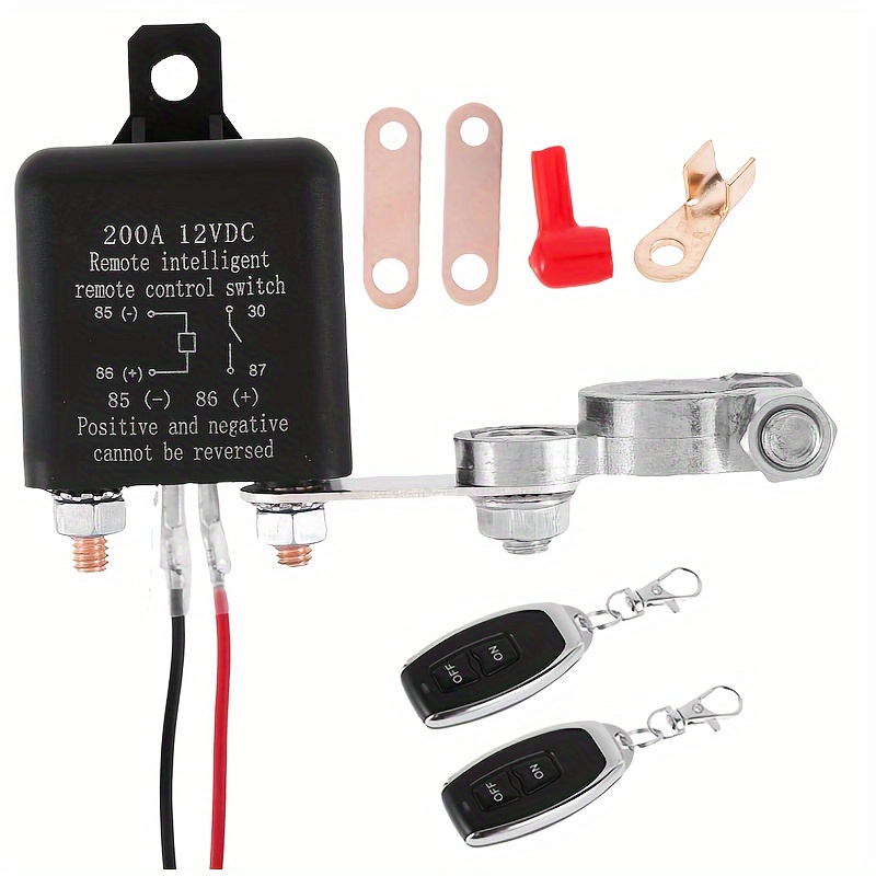 200a Car Relay 12v Car Battery Disconnect Switch Battery - Temu