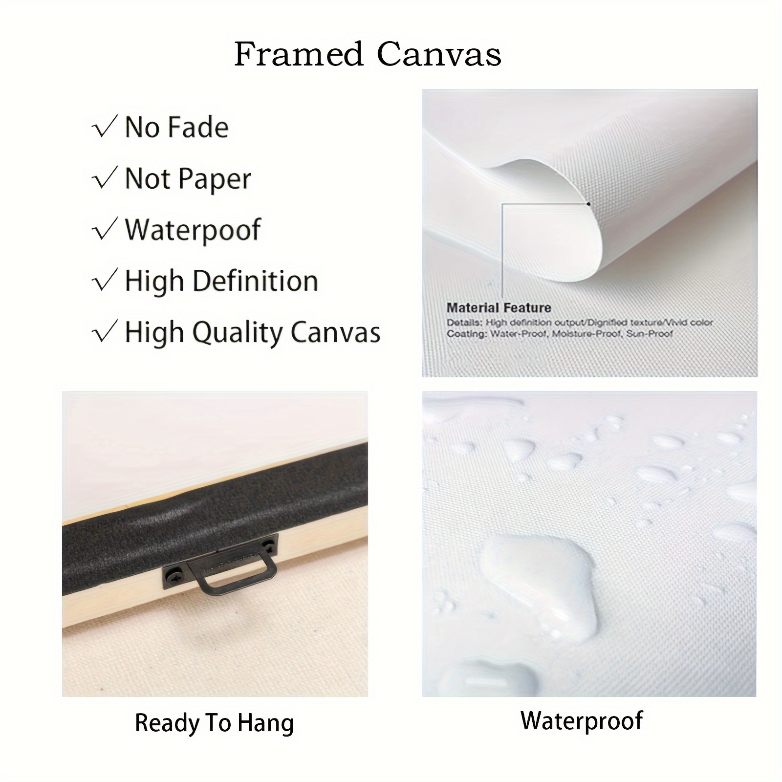 Картина на полотні в рамці з тюркоазовим озером пейзаж Temu Germany