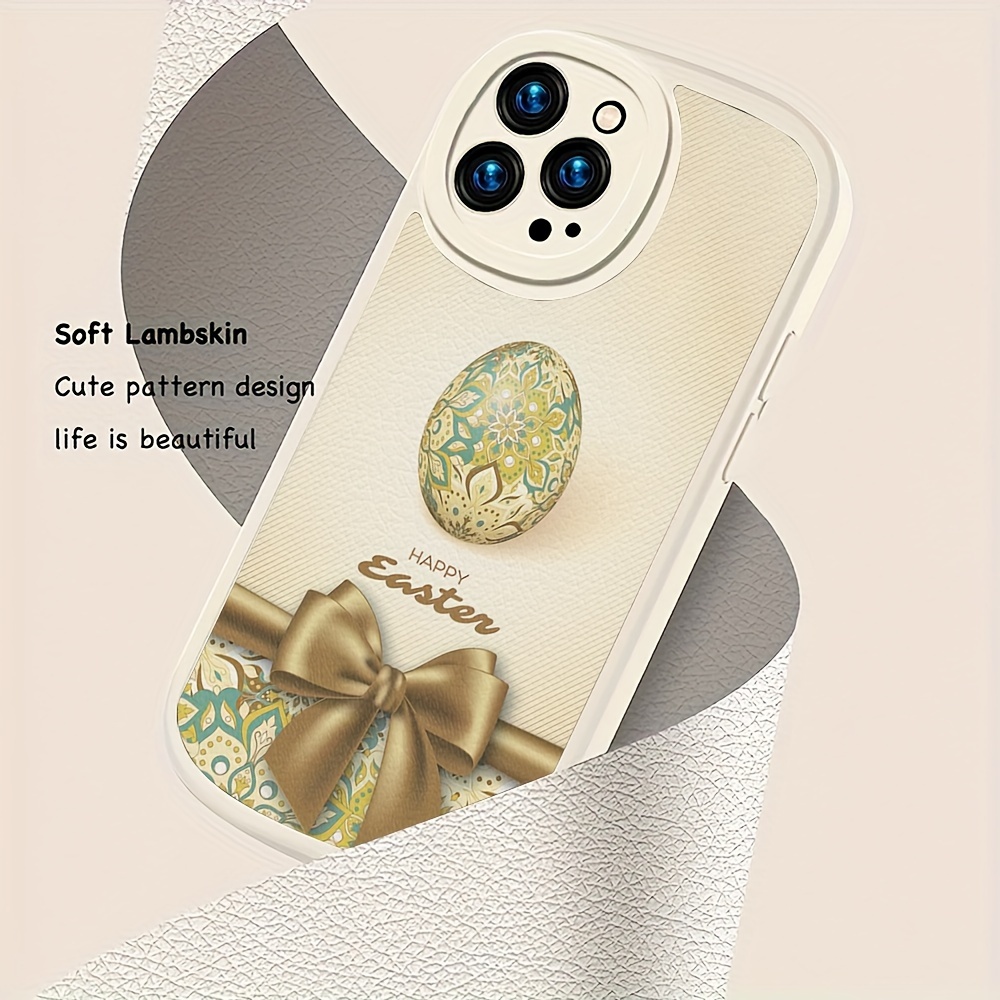 Beautiful Easter Egg Bow Print Design Soft Sheepskin - Temu