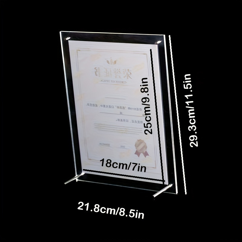 Acrylic Tabletop Menu Display Board A4 Table Stand Dinner - Temu United