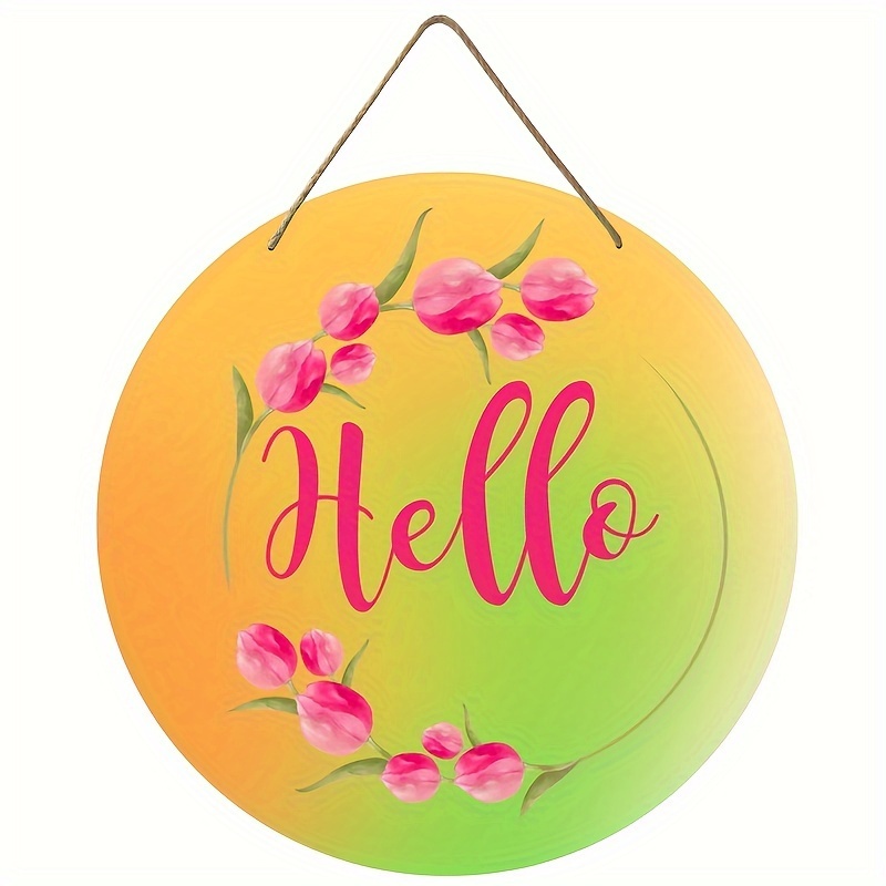 Wooden Signs Wreath Sign Farmhouse Decor - Temu