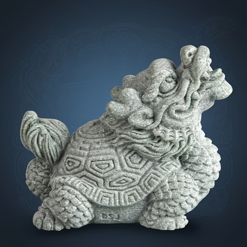 Traditional Chinese Dragon Turtle Statue: A Versatile Stone - Temu Germany