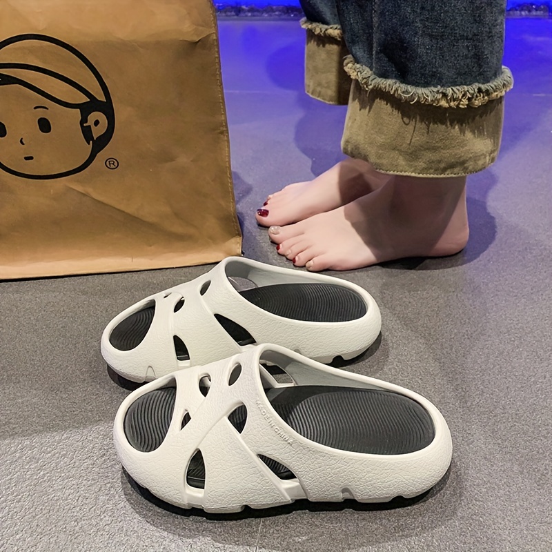 Womens Solid Color Eva Slides Solid Color Lightweight Slip - Temu ...