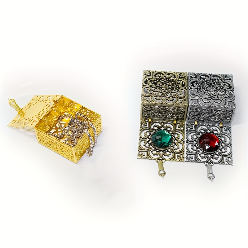 Retro Style Hollow Pattern Metal Packaging Box Jewelry - Temu Philippines