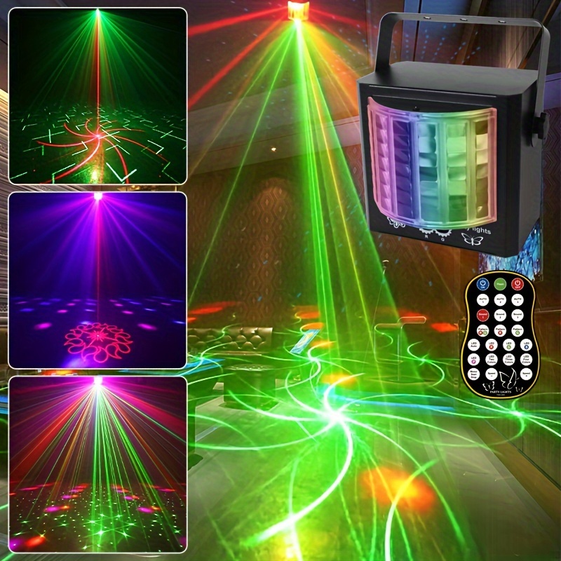 Usb Mini Butterfly Dj Disco Party Lights Rgb Gobo Colorful - Temu Ireland