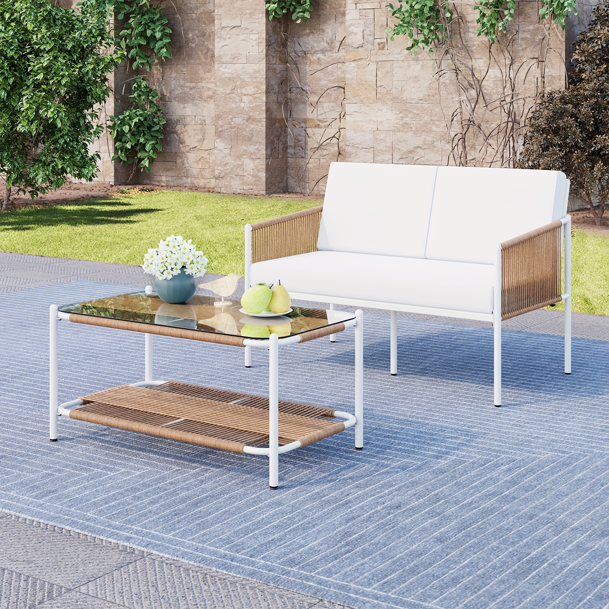Small rattan set store