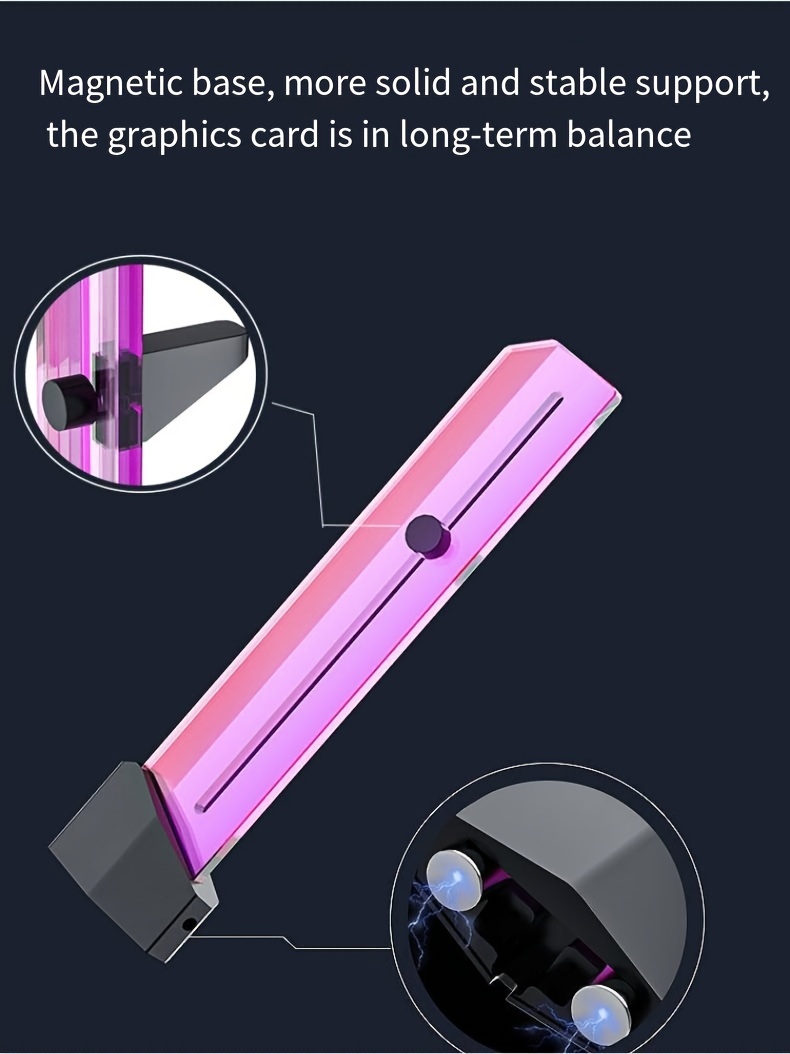 Usb Powered Argb Illuminated Vertical Graphics Stand - Temu