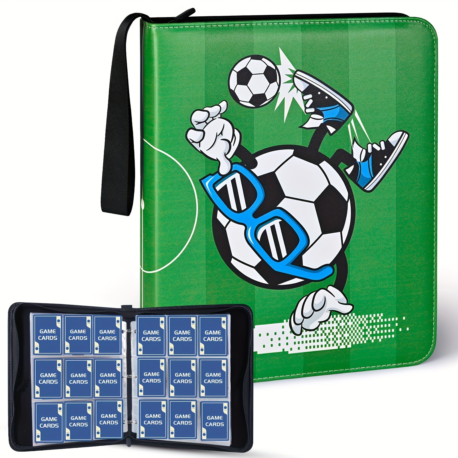 Football Card Binder Fits 900 Cards Sports Card Binder 50 - Temu New ...