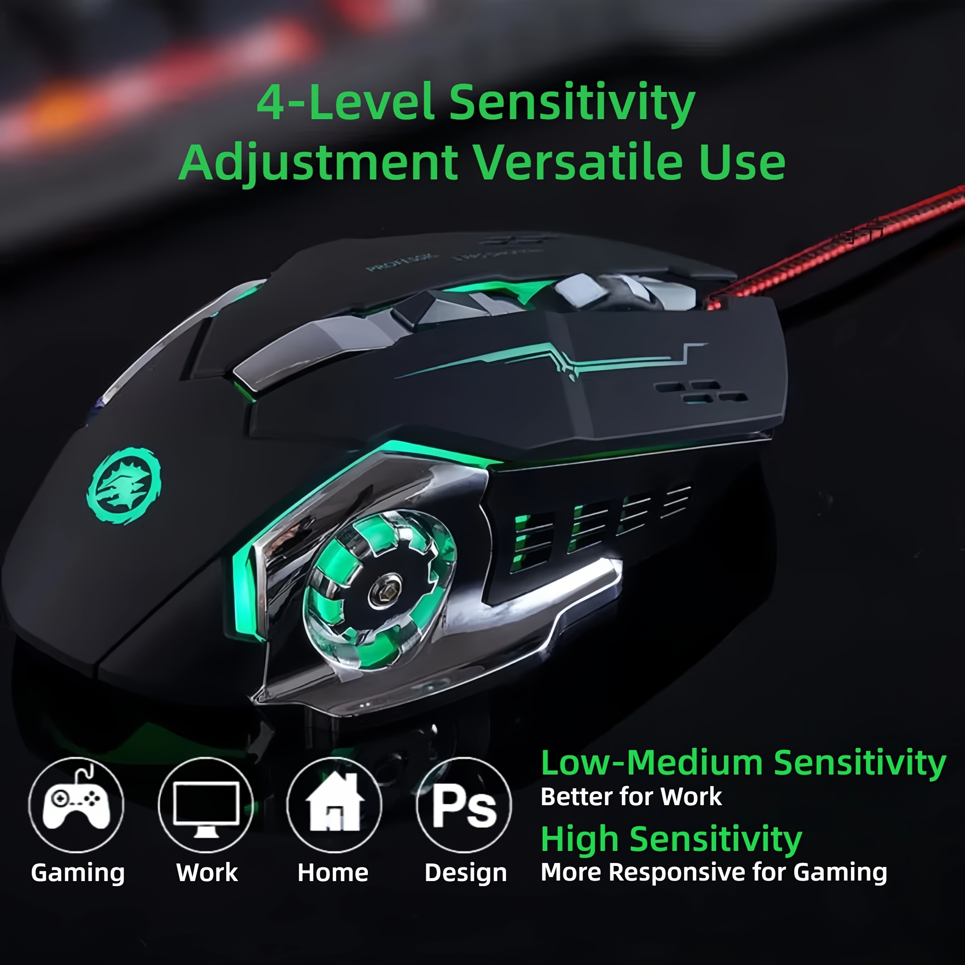 gaming mouse sold on Temu United States