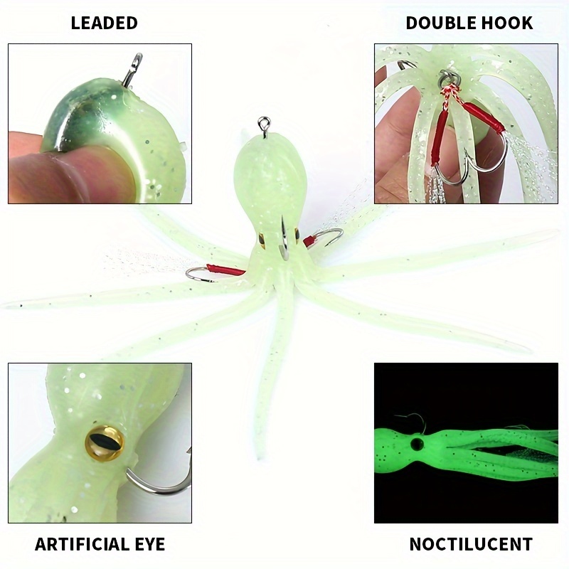 Fishing Lure Set Realistic Octopus Lure Cuttlefish Squid - Temu