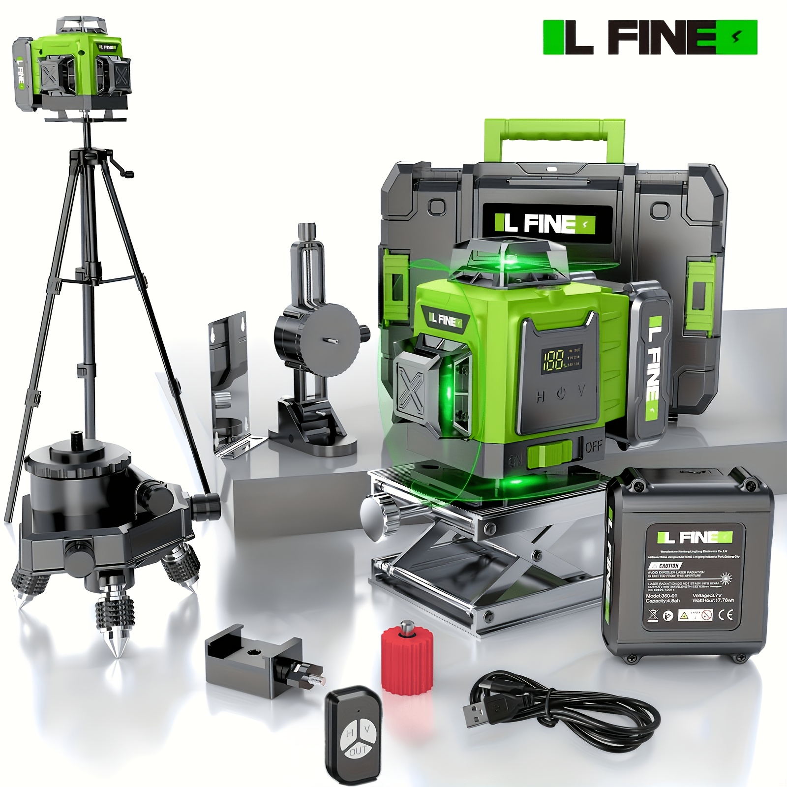 green laser level sold on Temu United States