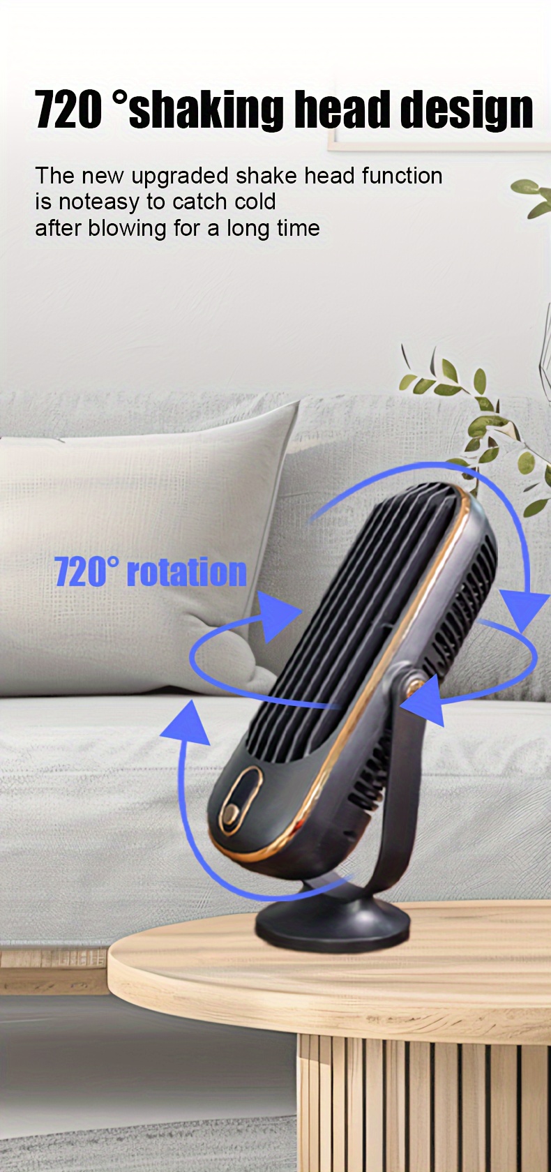 Mini Usb Rechargeable Personal Fan Compact Portable Long - Temu