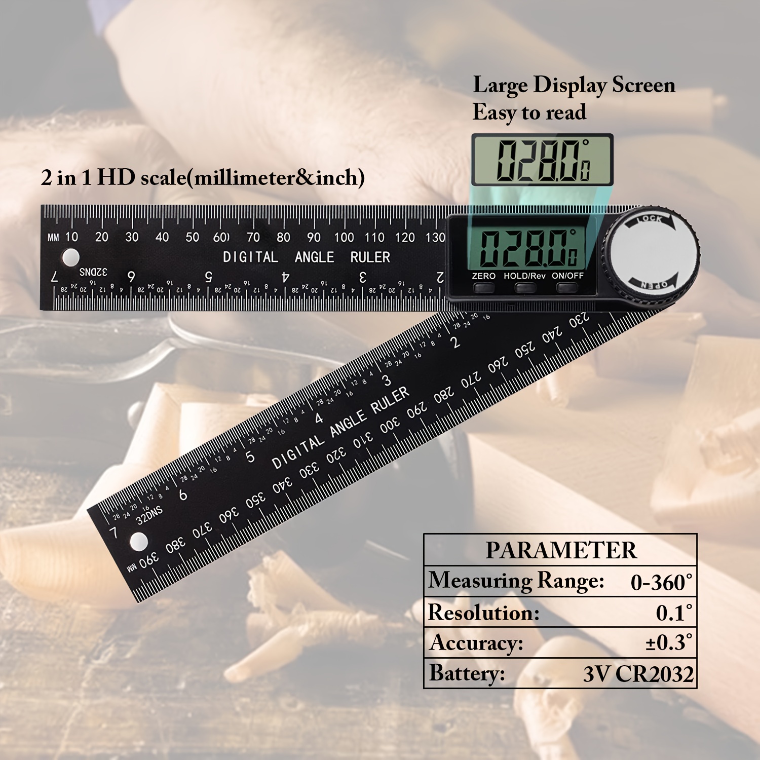 digital angle finder protractor 1 angle finder ruler angle Temu United Kingdom