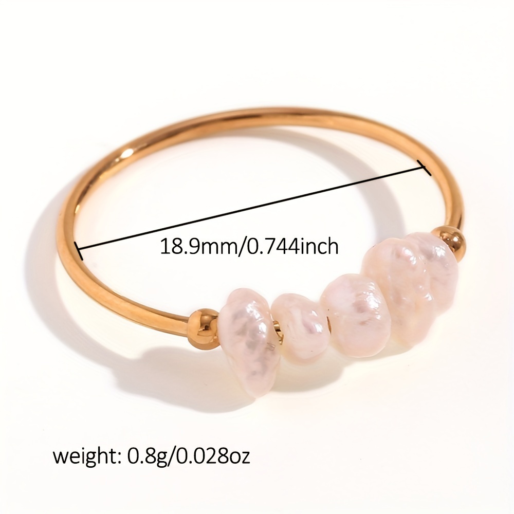 Elegant Stainless Steel Finger Ring 18k Gold Plated - Temu United Kingdom