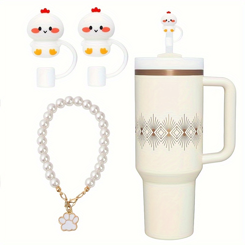 Cup Accessories Stanley Cup Straw Bear Paw Charm - Temu Canada