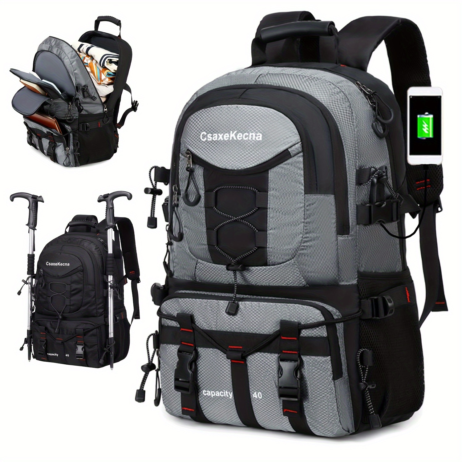 mens backpacks sold on Temu United States
