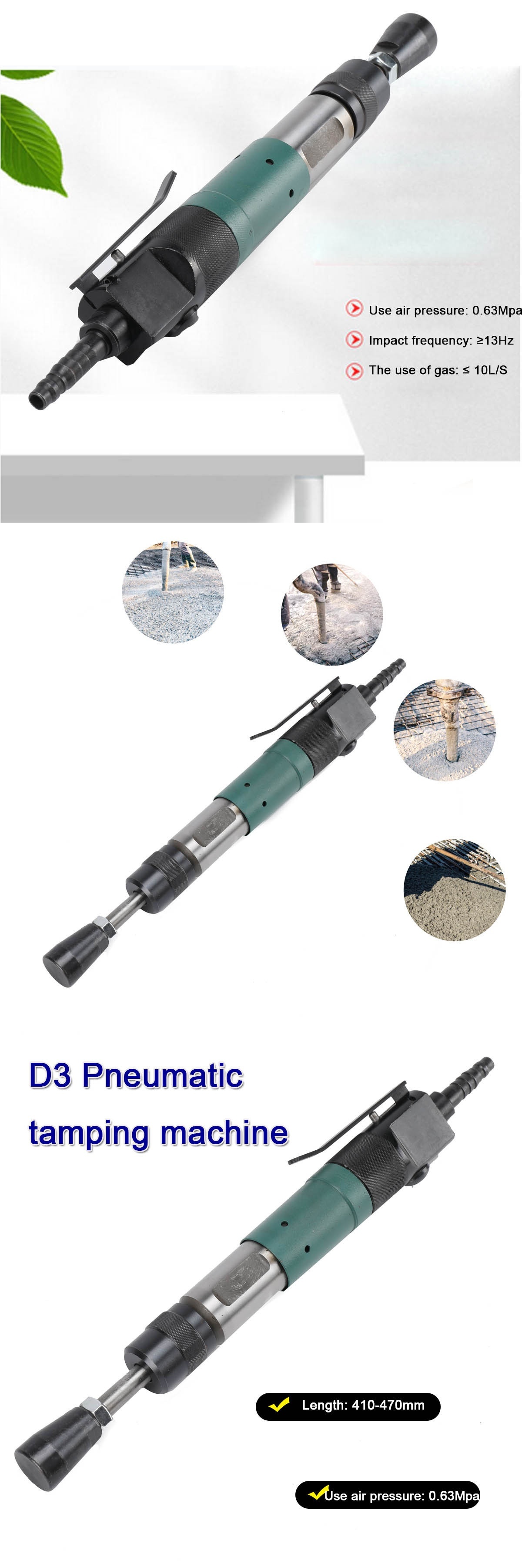 Pneumatic Tamping Machine D3 Earth Sand Rammer Tamper Air - Temu