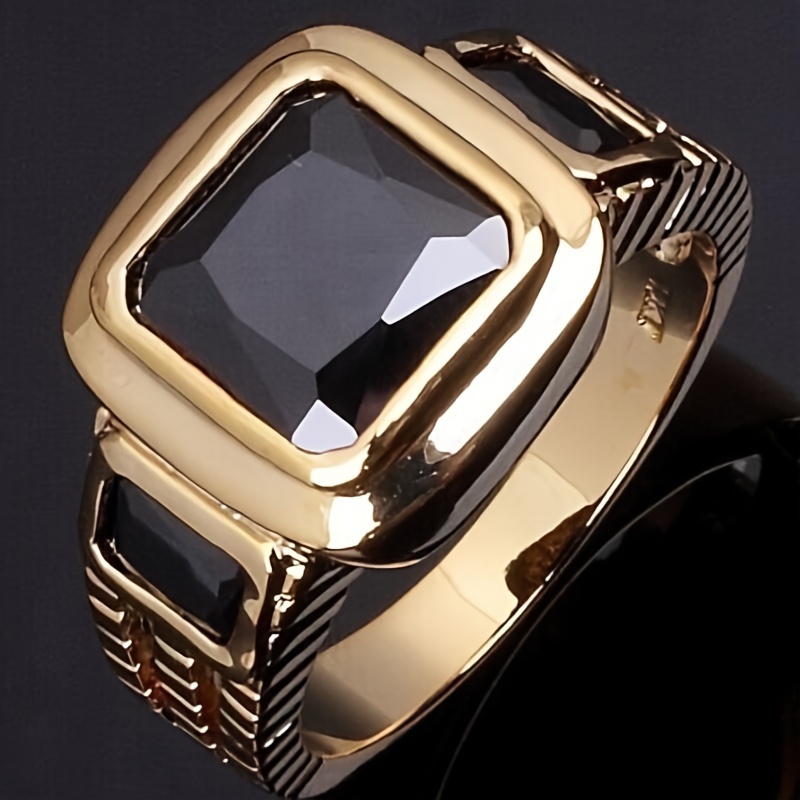 Simple Fashion Men's Ring Wedding Engagement Party Ring - Temu United ...