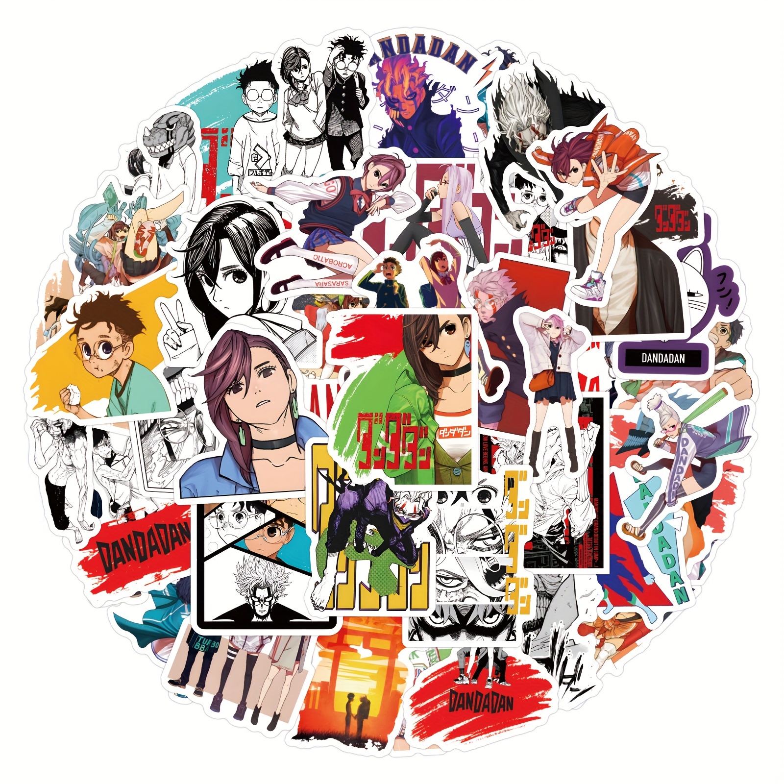 55pcs Dandadan Stickers, Vinyl Aesthetic Stickers, Scrapbooks, Diaries ...
