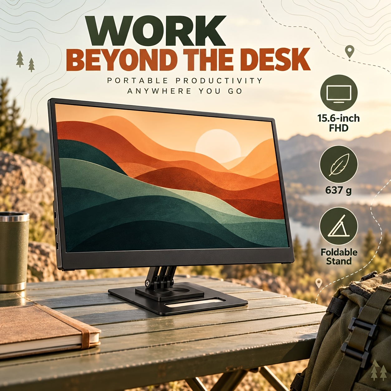 screen monitor portable sold on Temu United States