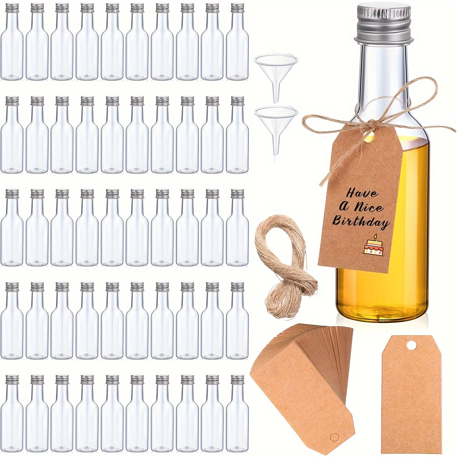 mini whiskey bottles sold on Temu United States