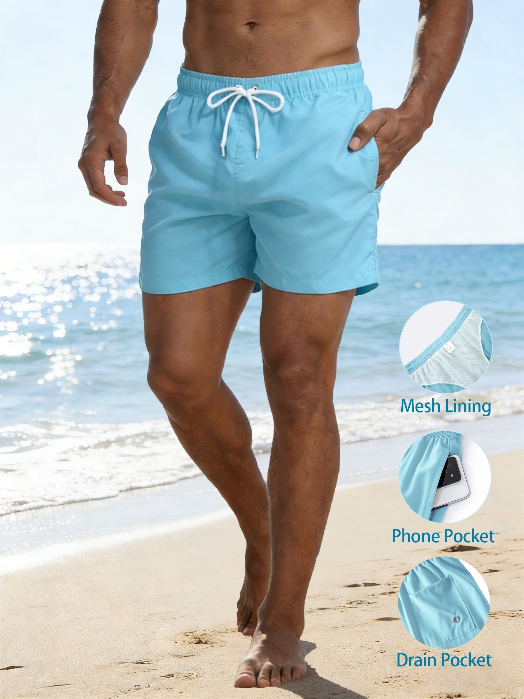 liner shorts men sold on Temu United States