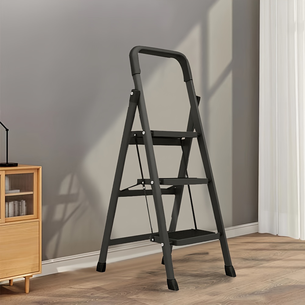 3 Step Ladder Folding Step Wide Anti slip Pedal Lightweight - Temu