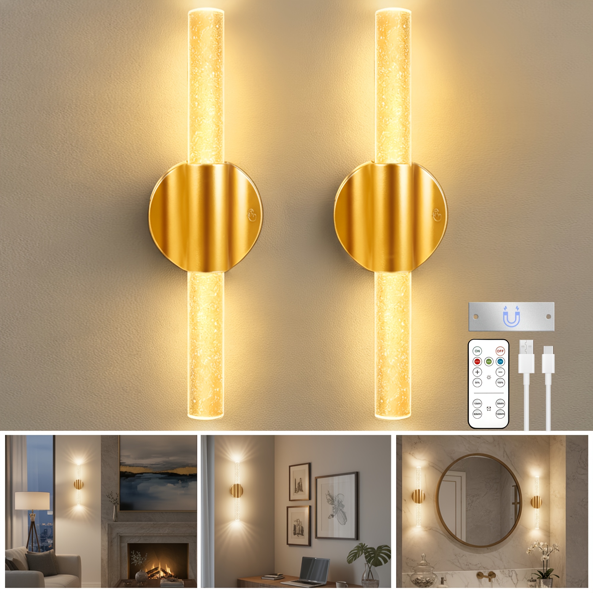 remote control wall lights sold on Temu United States