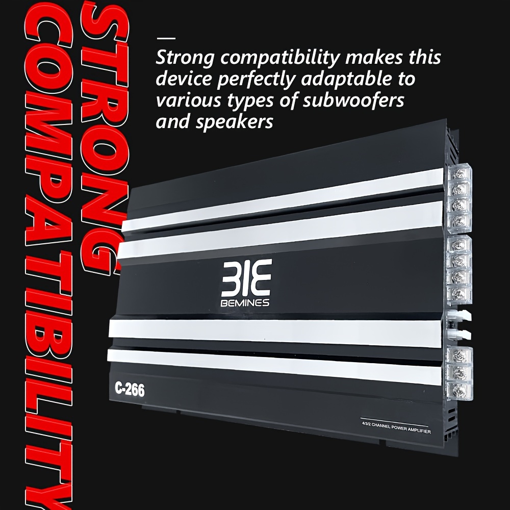 Qmf Zl C266 Four way Power Amplifier 12v High Power Car - Temu