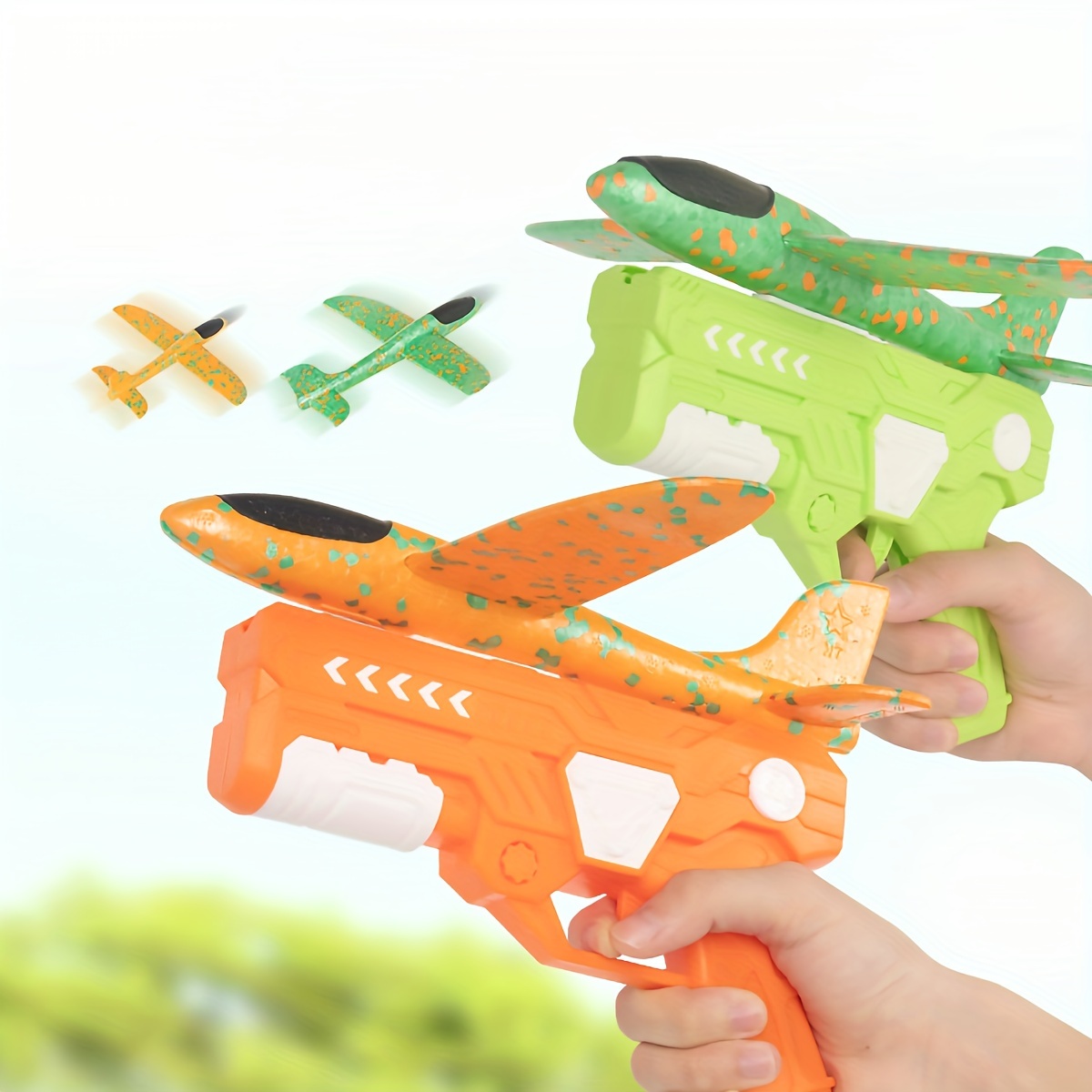 Airplane Launcher Toy Flight Mode Catapult Toy Throwing Foam - Temu