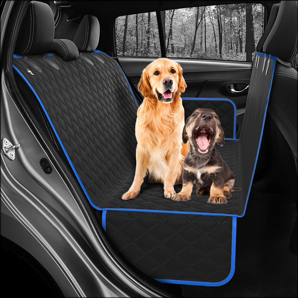 fabric dog car seat cover hammock style pet back seat Temu