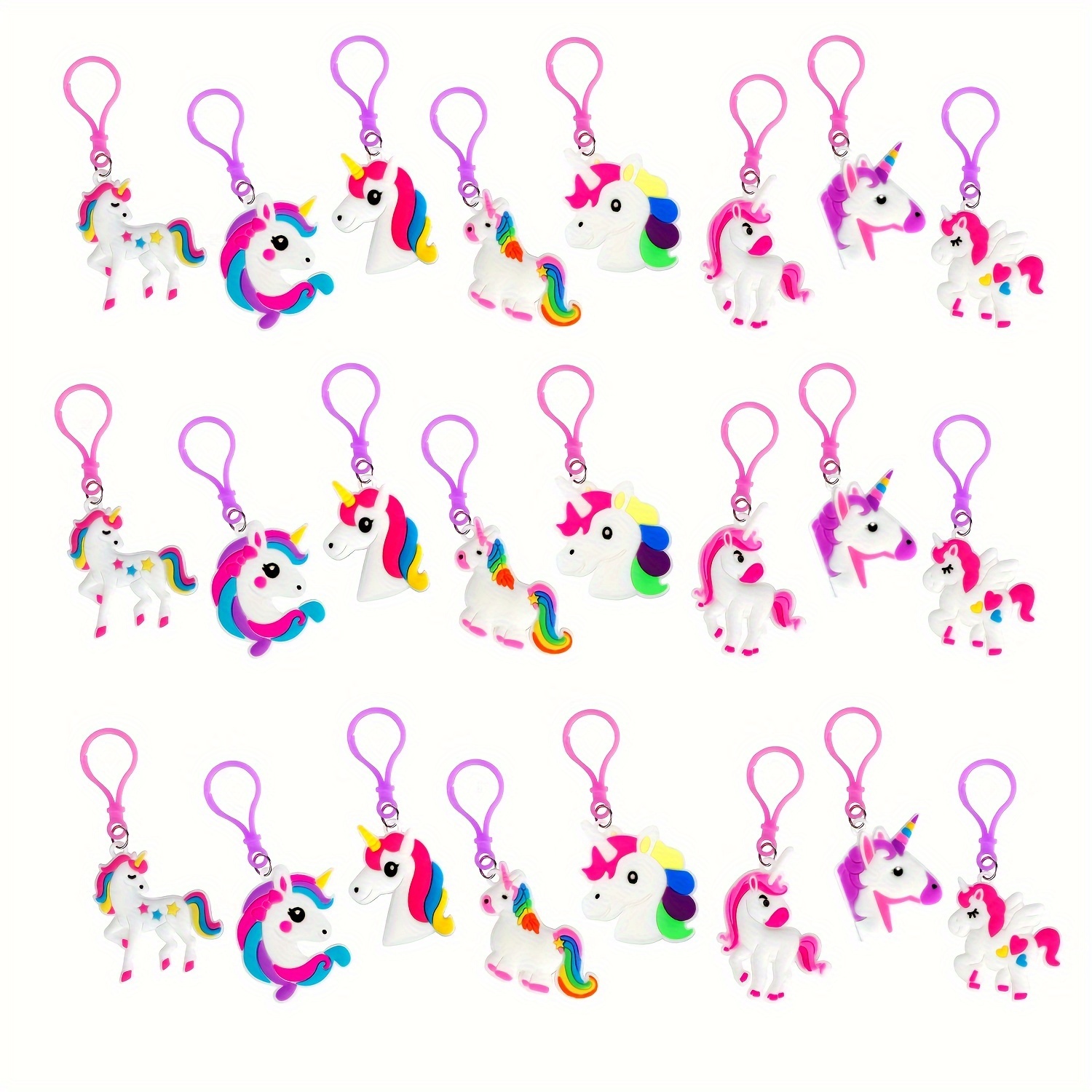 Rainbow Unicorn Keychain Birthday Party Supplies Rainbow Key - Temu Canada