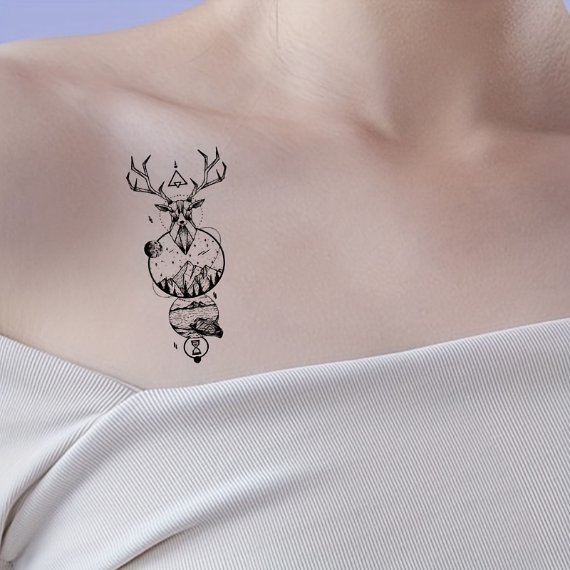 Hirschgeweih Armband Tattoo Wasserdichte Temporäre Tattoo Aufkleber