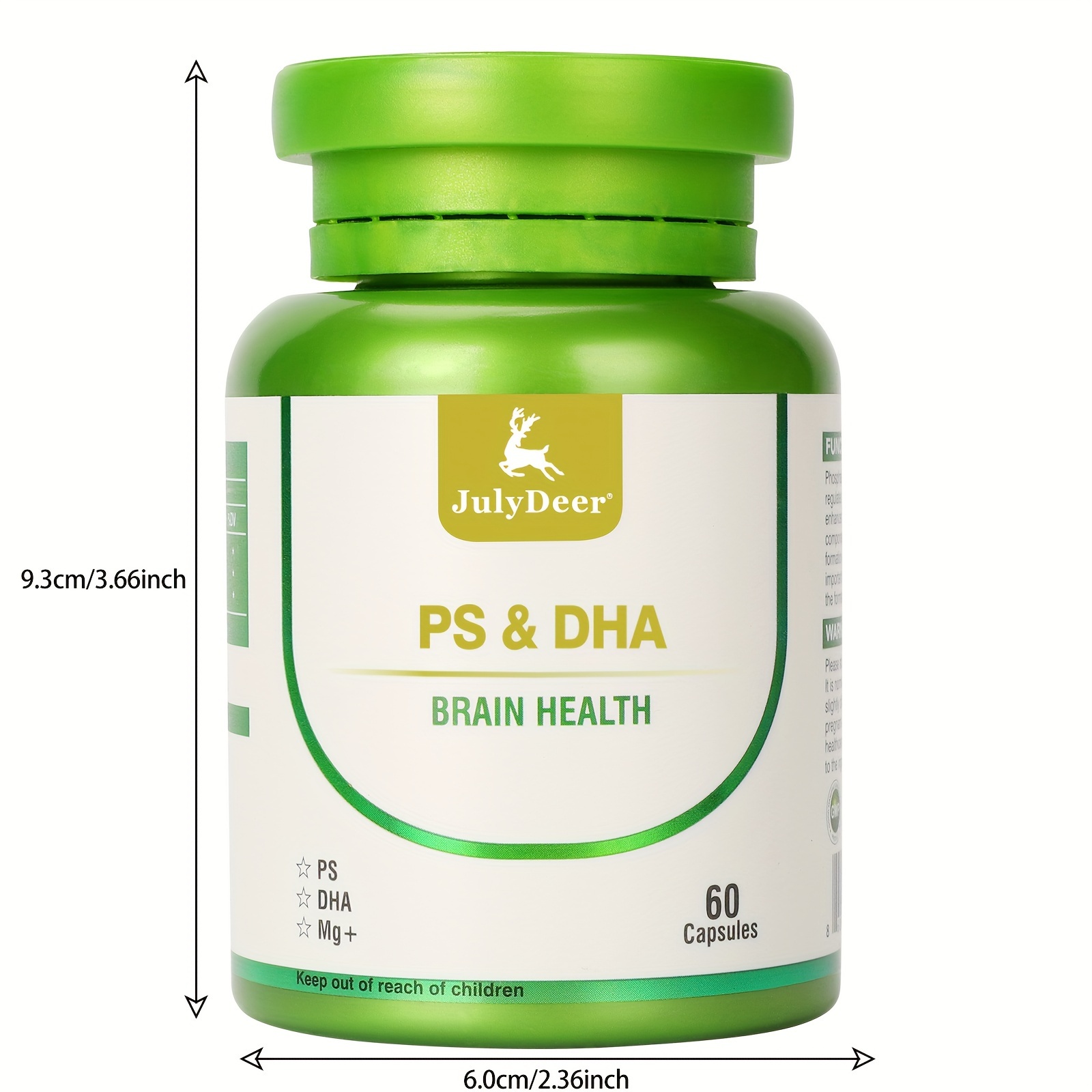 Complexo De Triplo Ps Dha De Veado De Julho - 40mg De Fosfatidilserina, 100mg De Dha, 100mg De ...