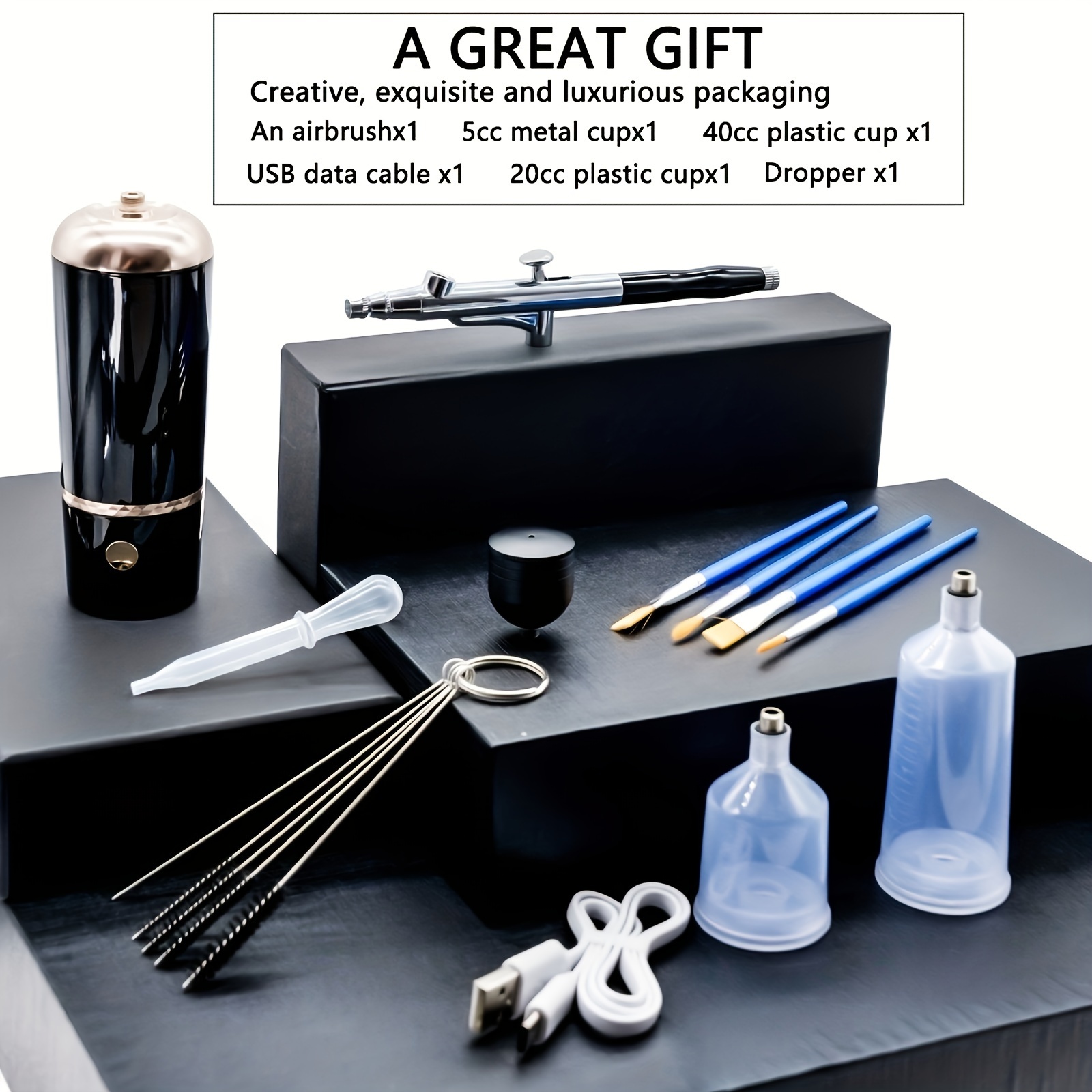 48psi Air Brush Set Compressor Portable Cordless Airbrush - Temu