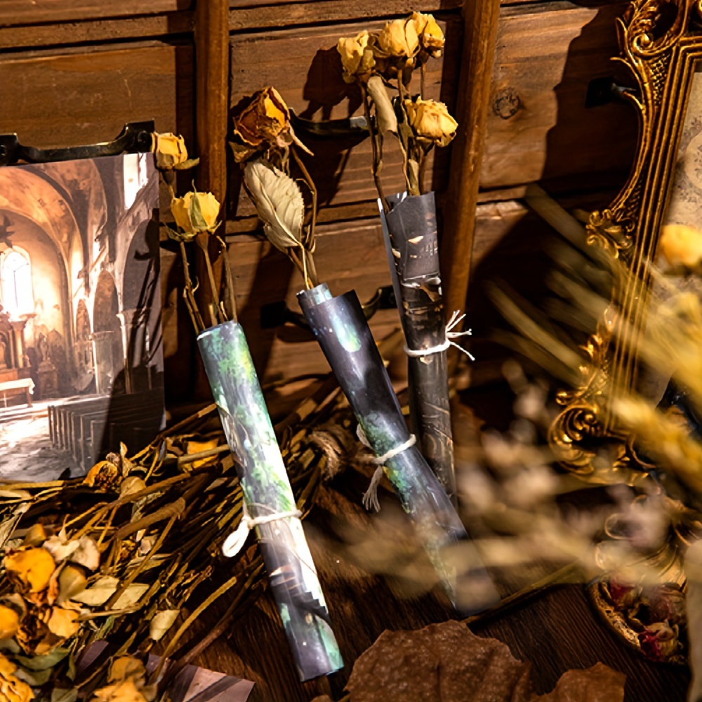 Material Paper Retro Courtyard Mysterious Forest - Temu Philippines