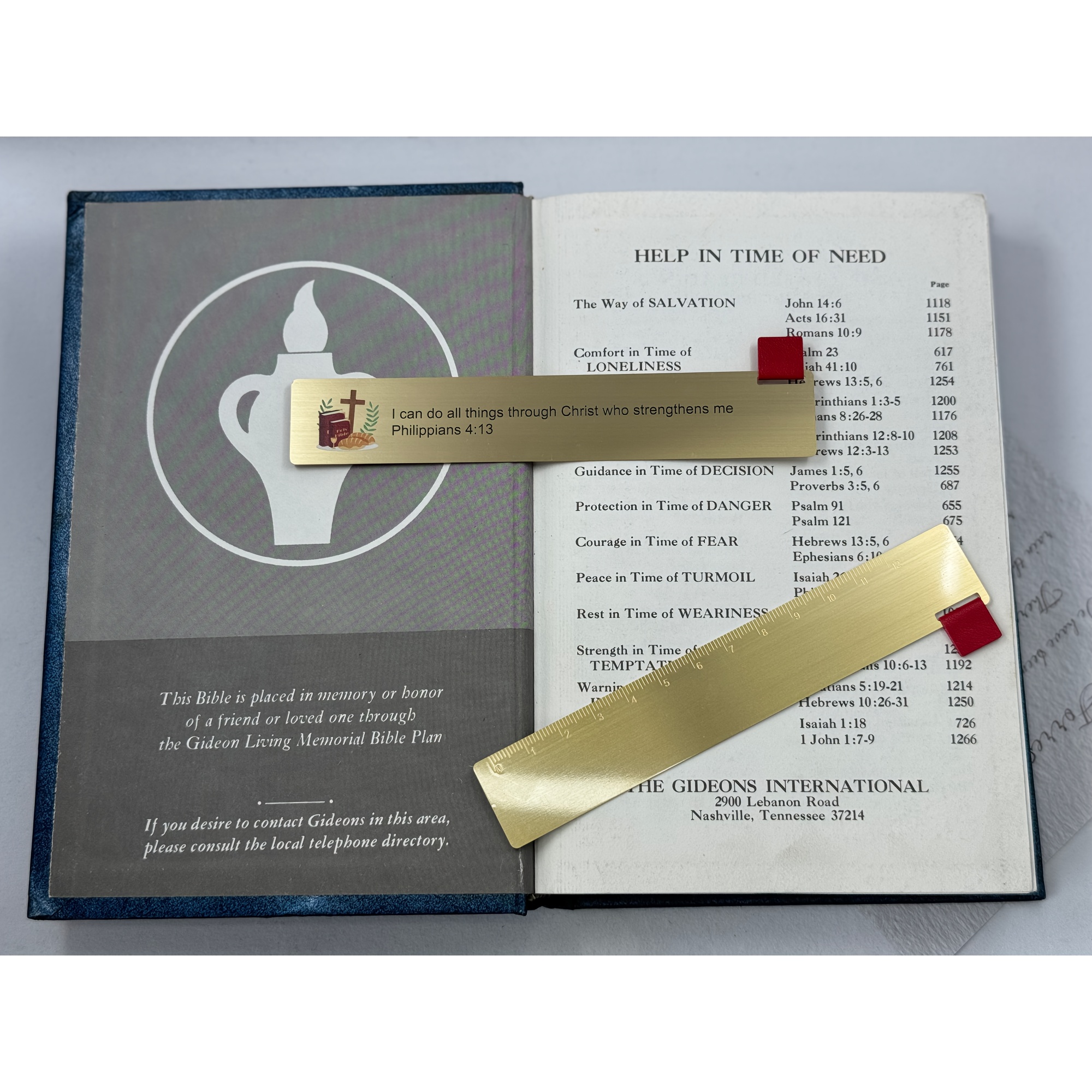 Half A Nine Copper Metal Bookmark Inspirational Bible Verse - Temu