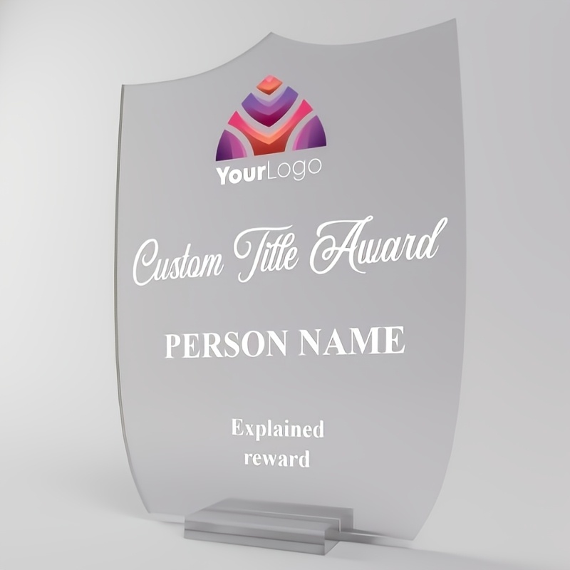 personalized acrylic plaque sold on Temu United States