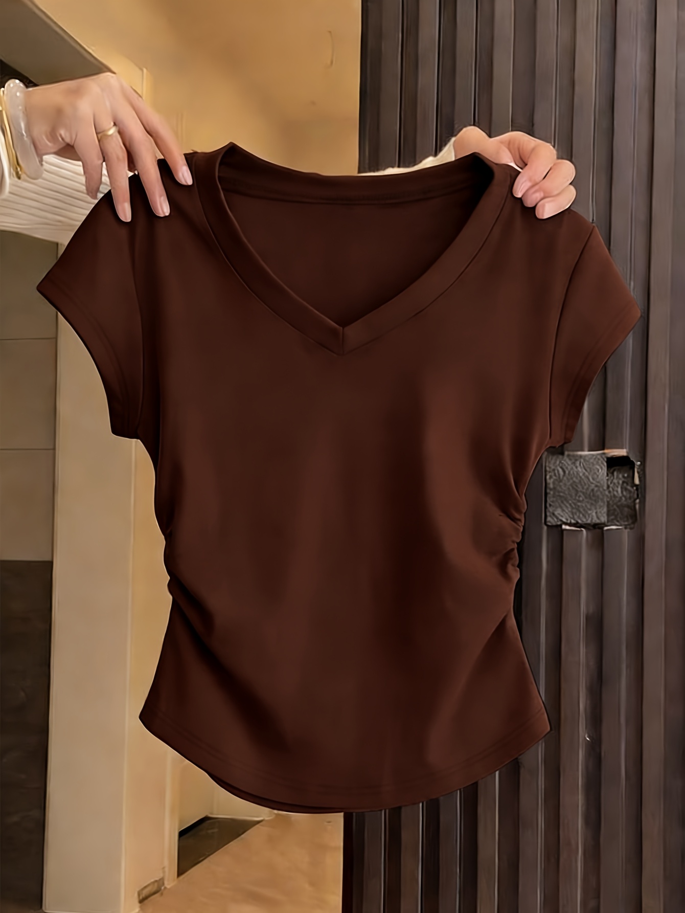 v neck shirts for women sold on Temu United States