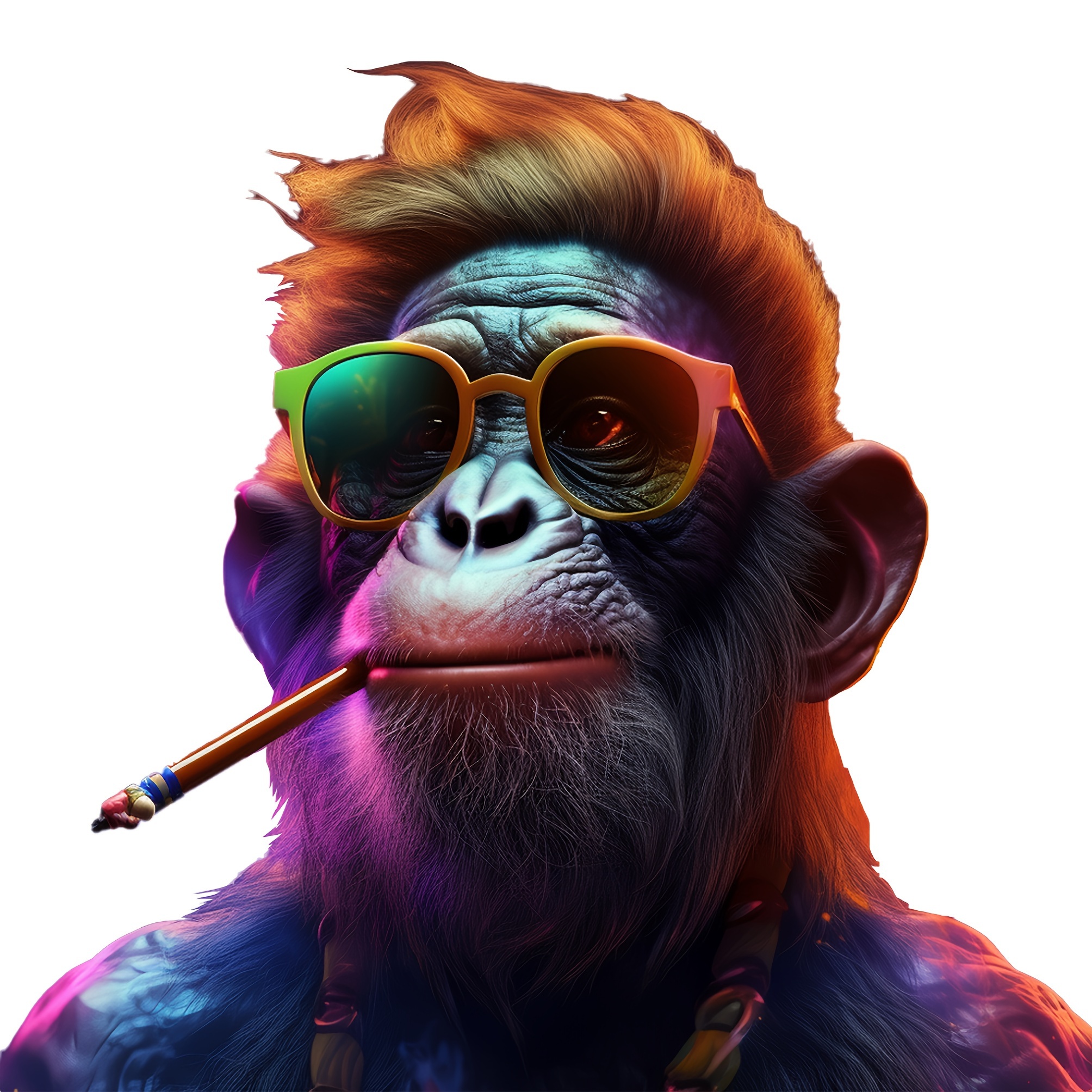 Four In One, Smoking Monkey High Transparency Film Double-sided ...