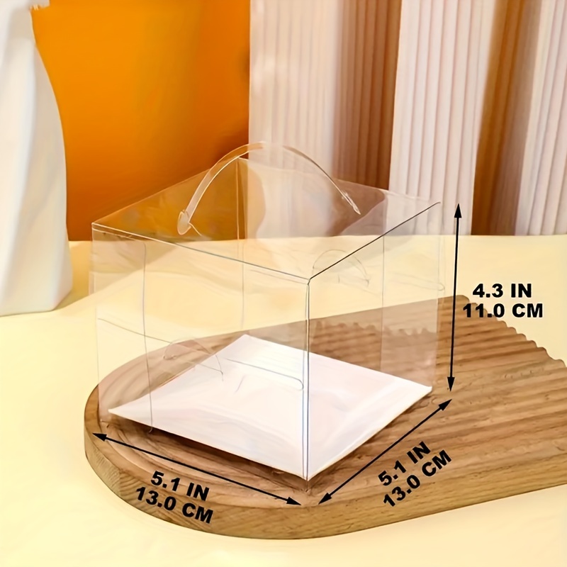 5pcs, Cake Box, Transparent Cake Box, Portable Cake Box, Tiramisu ...