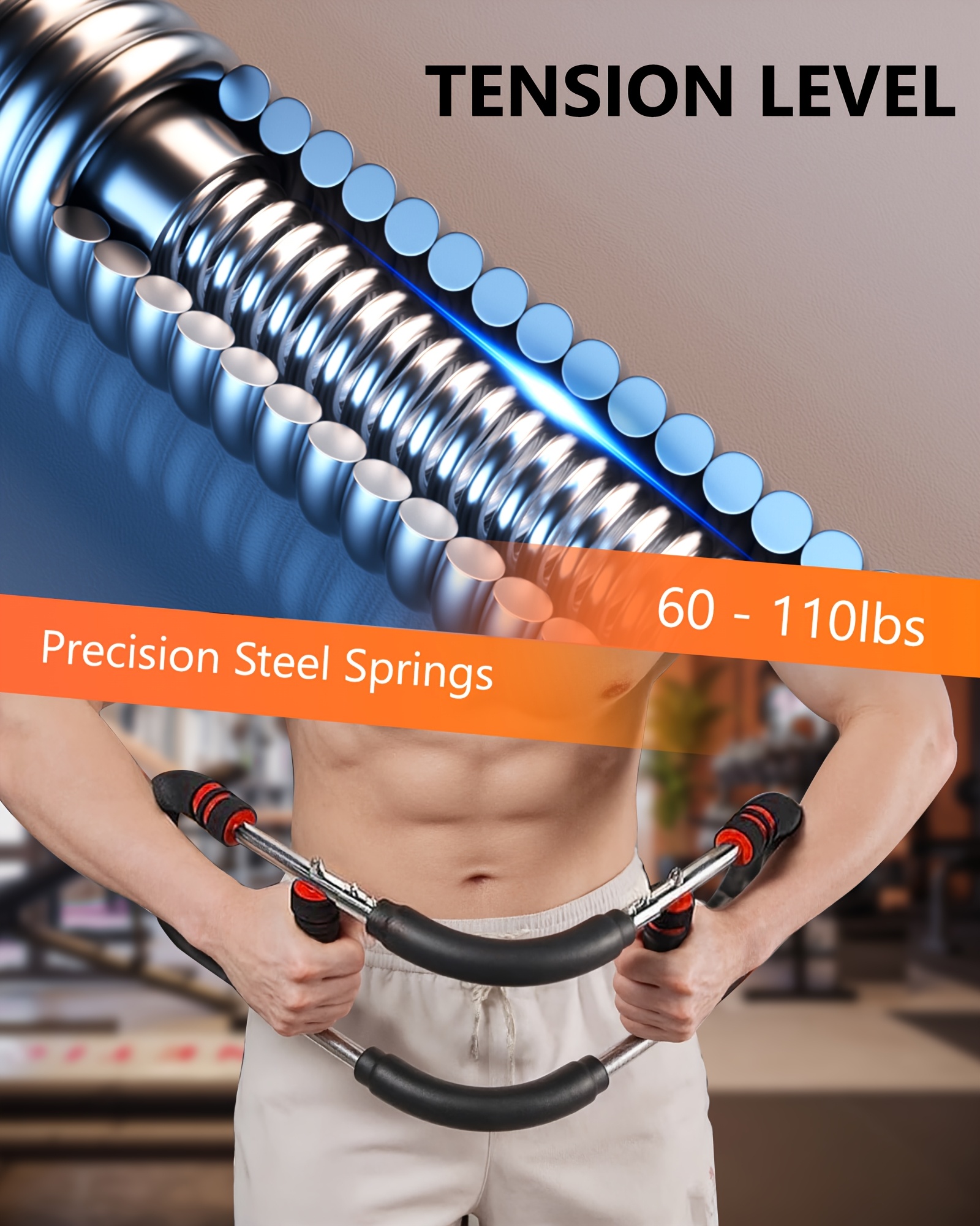 Mr Sculpt Gorilla Bar Twister Arm Exerciser 60110lb Ome Fitness ...